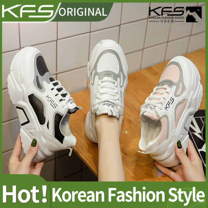 KFS Original Shoes Korean Style Heels 3 CM High Quality Luminous ...