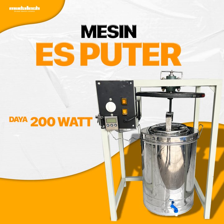 Mesin Es Puter Dengan Pengaduk Alat Pembuat Es Puter 15 Liter | Lazada ...