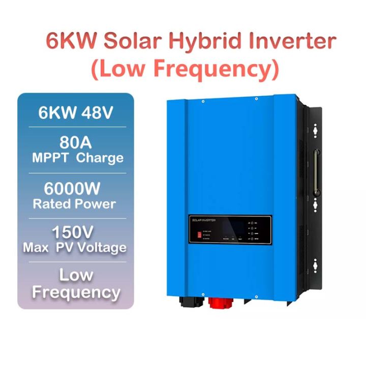 6KW Solar Hybrid Inverter of Low Frequency Built in 80A MPPT Solar ...