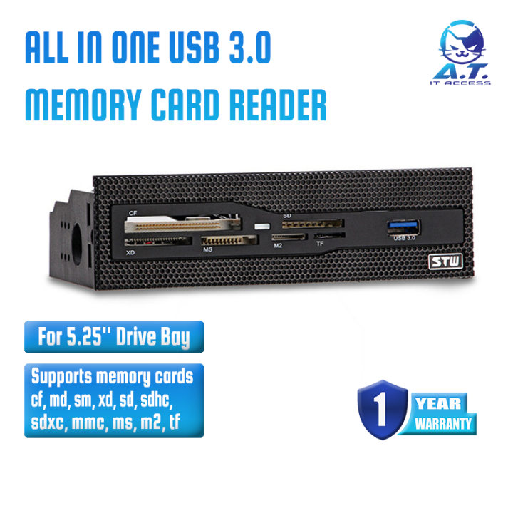 Front Panel USB 3.0 Optical Drive Bay All-in-one Card Reader การ์ดรีด ...