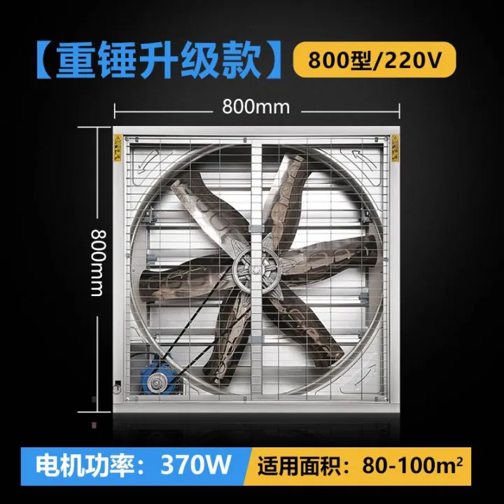Industrial-grade strong exhaust fan factory exhaust fan breeding ...