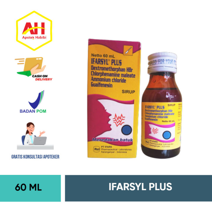 Ifarsyl Plus Sirup 60ml obat batuk batuk berdahak obat Ifarsyl plus ...