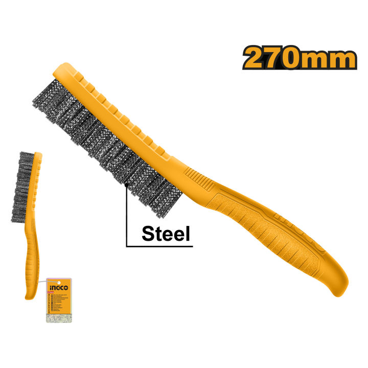 Ingco 270MM - 340MM Wire Brush For Metal Surface Cleaning Wire scrub ...
