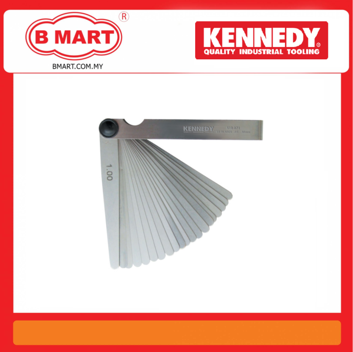 KENNEDY KEN5180710K KEN5180780K 4" 10/20 BLADE METRIC FEELER GAUGE | Lazada
