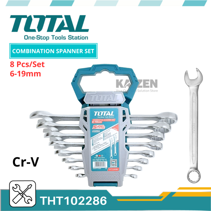 TOTAL THT102286 8 Pcs Combination Spanner Set | Lazada