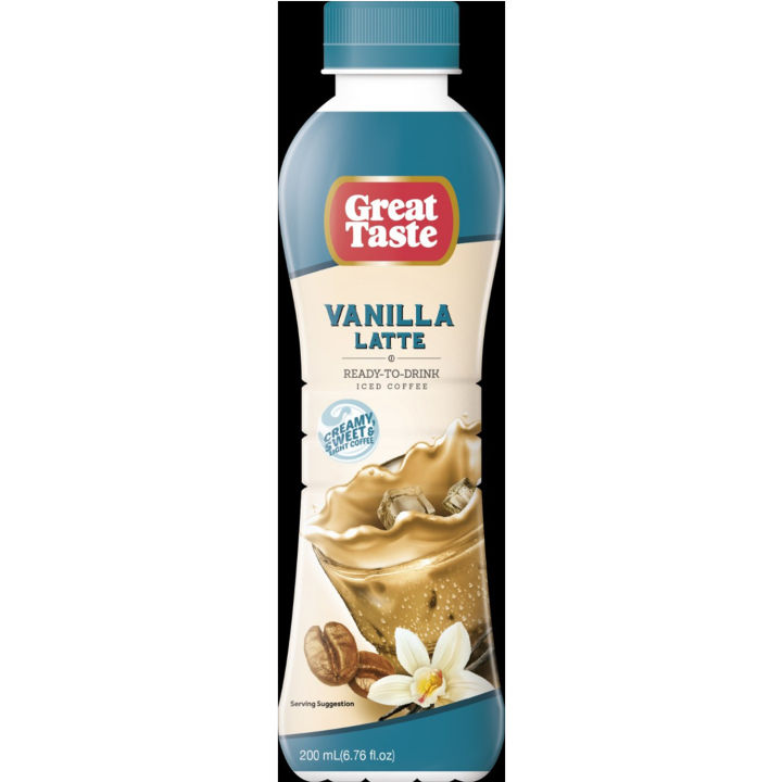 Great Taste Iced Coffee Vanilla Latte 200mL | Lazada PH