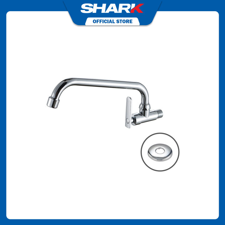 Shark SF 2222 Gooseneck Wall Mounted Kitchen Faucet | Lazada PH