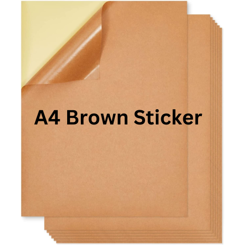 A4 Kraft Brown Sticker 100's / A4 Kertas Pelekat Coklat /Brown Label ...