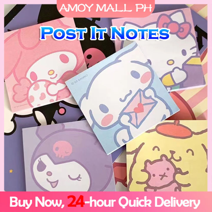50 Sheets Sanrio Memo Pad Sticky Notes Mini Notepad Student Stationery ...
