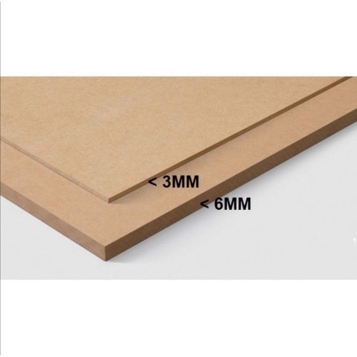 MDF Board ( Medium-density fibreboard ) Thickness 3 ~ 6mm ,Size A1 | Lazada