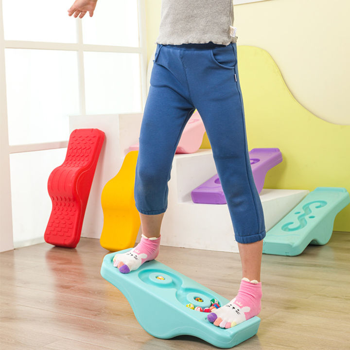 [yujiamei] Kids Sensory Training Rocking Board Anti Slip Plastic ...