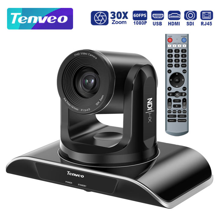 Tenveo NDI Video Conference Camera 30X Zoom 1080P HDMI USB SDI RJ45 ...