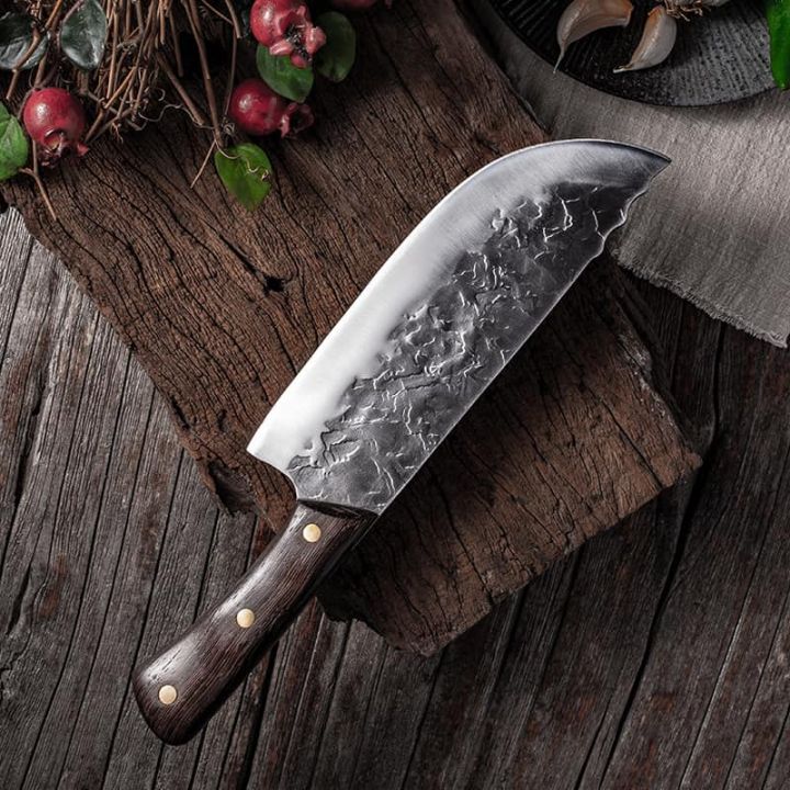 New Design 7.5 Inch Chef Cleaver Butcher Knife Wood Handle | Lazada PH