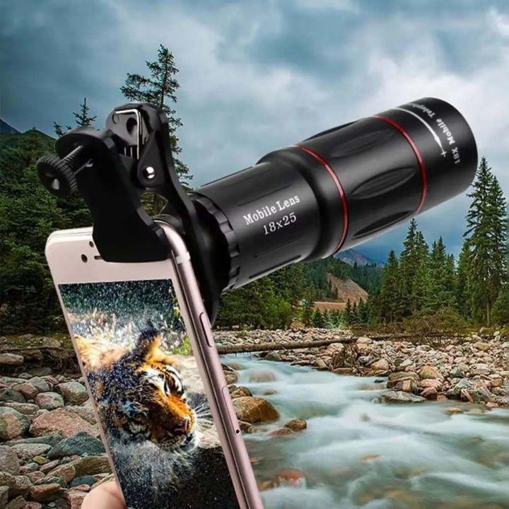 UTOPUS Universal Mobile Phone Telephoto Lens 18 Times External Mobile ...