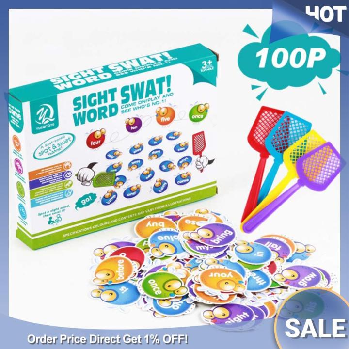 Sight Word Swat Board Game Kids Educational Prefect Learning Toys ...