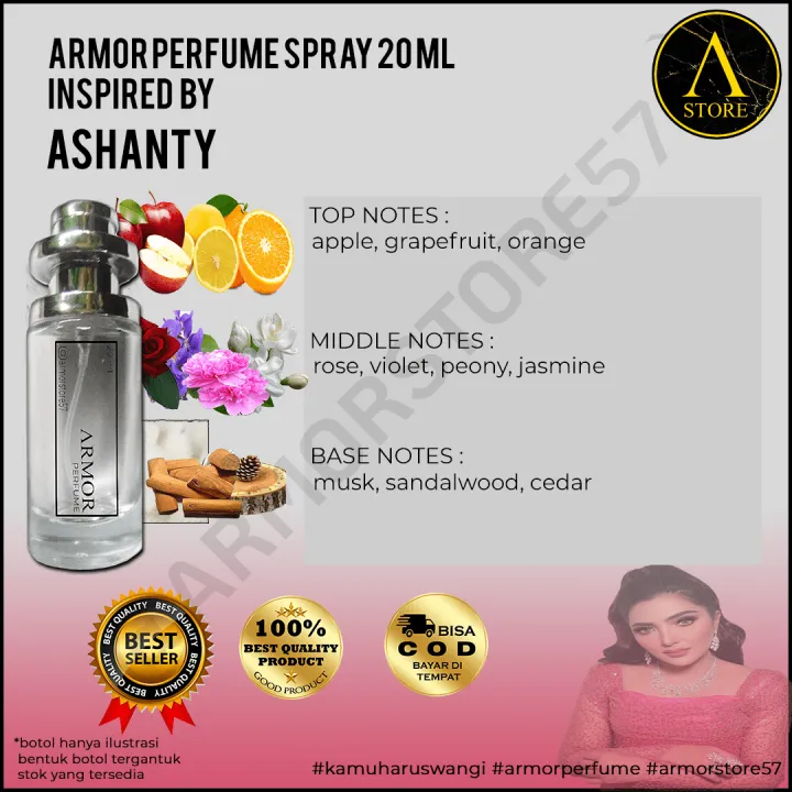 [COD] ARMOR PERFUME SPRAY 20 ML INSPIRED BY ASHANTY PARFUM WANITA VIRAL ...