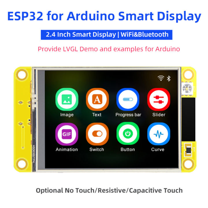 【Best-Selling】 Esp32 For Arduino Lvgl Wifi Bluetooth Development Board 2.4 Inch Smart Display ...