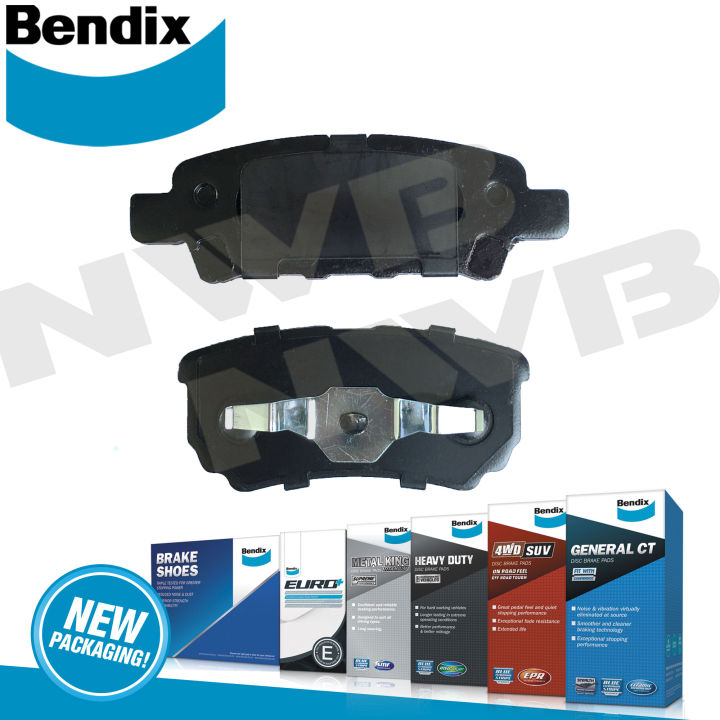 Bendix Brake Pads Rear Set GCT for Mitsubishi Lancer 2003-2013 (DB1686 ...