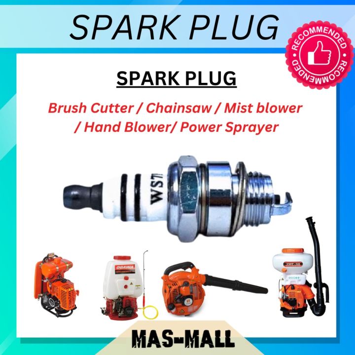 Spark Plug Enjin Mesin Rumput Brush Cutter Hand Blower Chainsaw ...