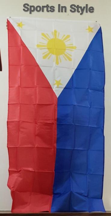 Philippine Flag 3 ft x 6 ft with metal eyelet for flagpole attachment ...