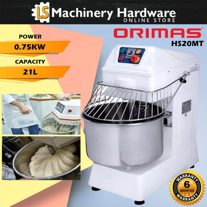 ORIMAS Spiral Mixer 0.75KW 20Litre HS20HT - Heavy Duty - 6 Months Local ...