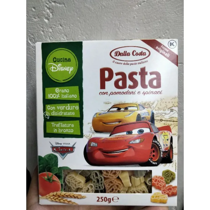 🔷New Arrival🔷 Dalla Costa Disney Cars Pasta With Tomoto And Spinach Box ...