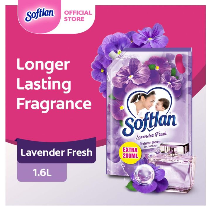 Softlan Anti Wrinkles Lavender Fresh (Purple) Fabric Softener 1.6L ...