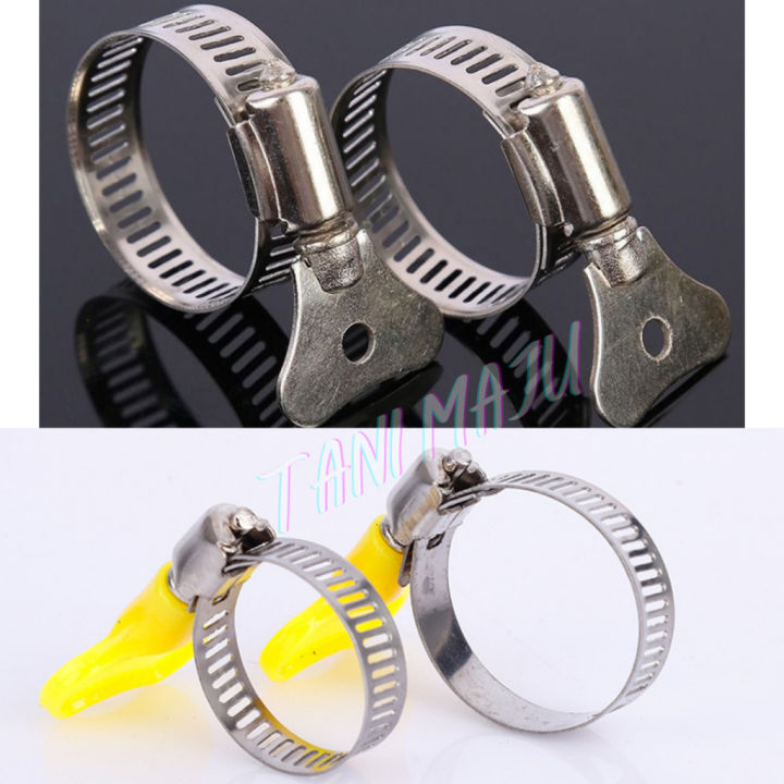 Hose Clamp Hose Pipe Clip With Plastic Handle Stainless Steel Hose ...