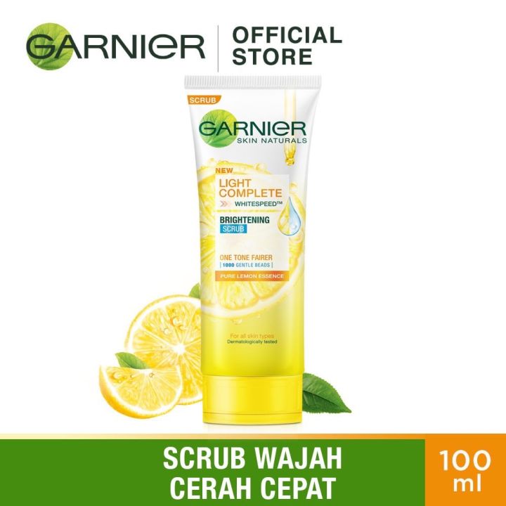 Garnier Light Complete White Speed Brightening Scrub - 100ml Facial ...