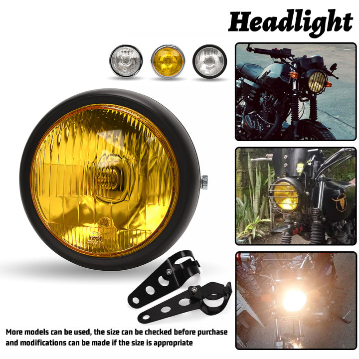 Universal Retro Vintage Headlights Motorcycle Headlight Retro Cafe ...