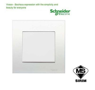 SCHNEIDER VIVACE KB31_1_WE 1 GANG 1 WAY SWITCH - White | Lazada