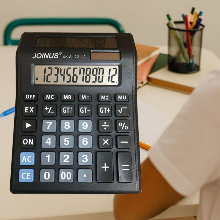 GONUUWGL Large Screen Display Solar Dual-Screen Calculator Efficient ...