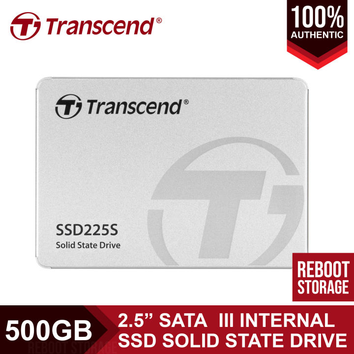 Transcend 500GB SSD 2.5" SATA III 6Gb/s SSD225S 225S Internal Solid ...