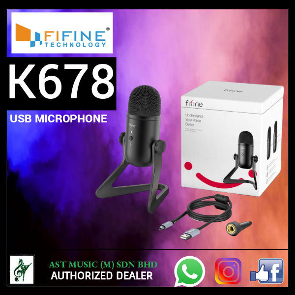 FIFINE K678 Condenser USB Microphone | Lazada