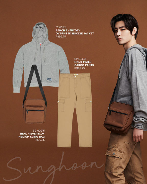 BENCH- BGM0915 #BENCH and ENHYPEN Men's Sling Bag | Lazada PH
