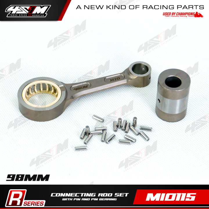 4S1M CONNECTING ROD SET WITH PIN AND BEARING MIO115 98MM RACING | Lazada PH