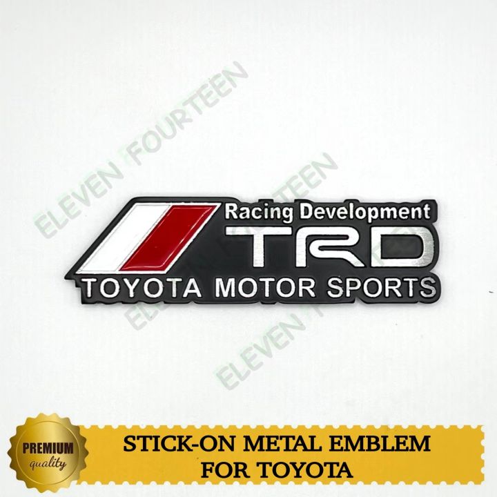 TRD Racing Development EMBLEMS for Toyota - Stick-On Metal | Lazada PH