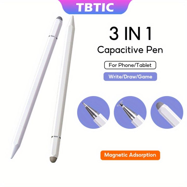 TBTIC Universal Capacitive Stylus Pen For iPad Matepad Phone Android Touch Screen Pencil Tablet ...