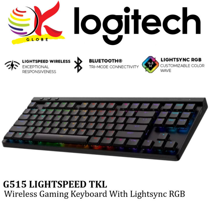 LOGITECH G515 LIGHTSPEED TKL LOW PROFILE WIRELESS GAMING KEYBAORD WITH ...