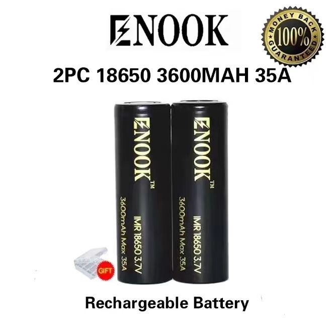 Enook 18650 3600mah 35A Rechargeable 3.7V Battery (2Pcs) | Lazada PH