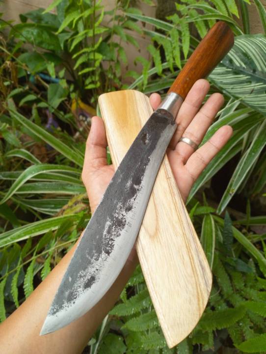 มีดเหน็บ อีเหน็บ (E-Nep) มีดอีเหน็บ มีดพกพา มีดเดินป่า มีดแคมป์ 8.6” SUP9 ตีร้อนชุบแข็ง ผิวไฟ ...