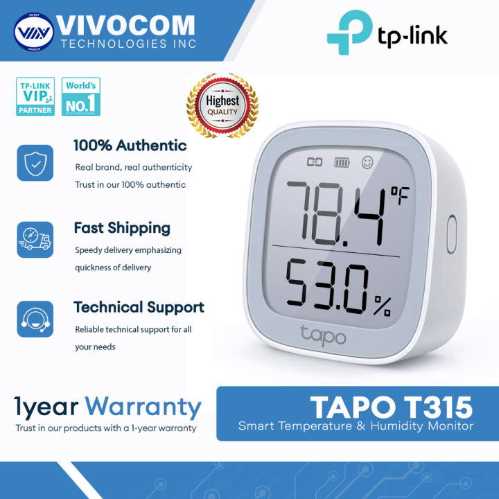 TP-Link Tapo T315 Real-Time Accurate Monitoring Smart Temperature ...