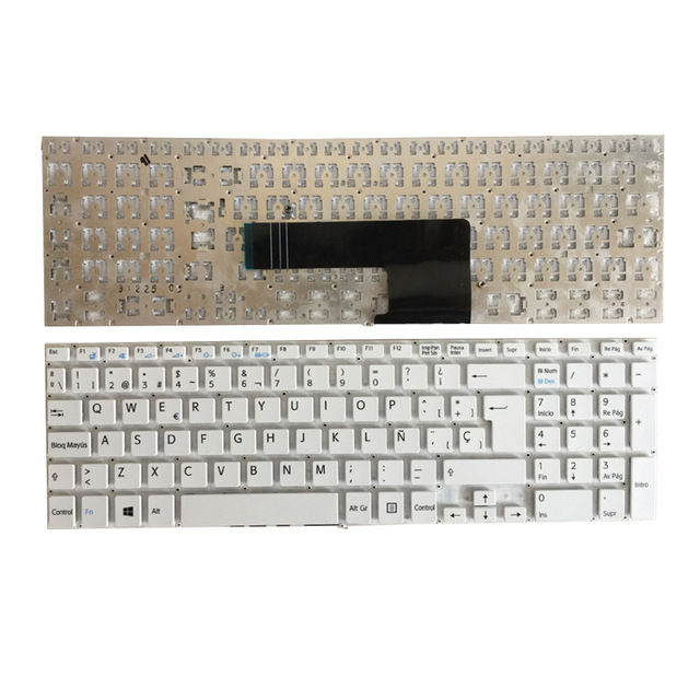NEW Spanish Laptop Keyboard For Sony Vaio Fit 15 SVF15 SVF15A SVF15E SVF15A16CXB SVF15N17CXB ...