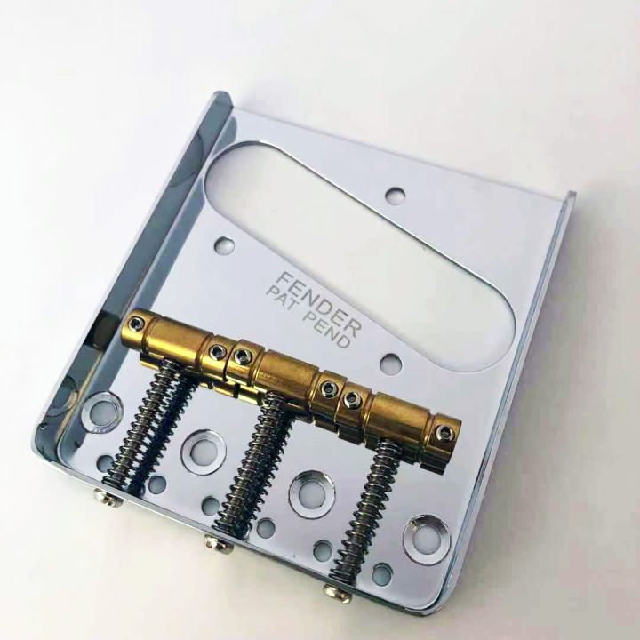Brass Barrel Saddles Guitar Bridge for Fender Telecaster Electric ...