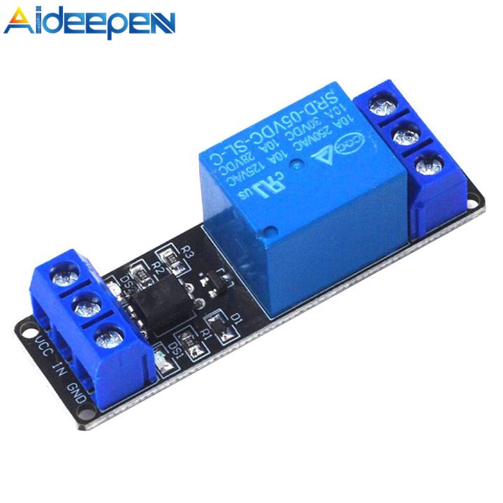 Original Aideepen 1 Way Electromagnetic Relay Module 5v 12v 24v ...