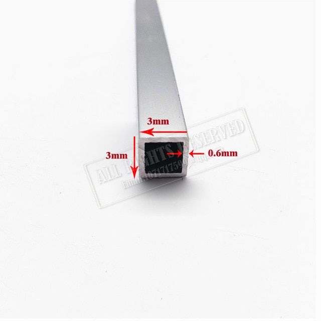 Square Steel Tube 3mm Stainless Square Tubing Metal Pipe Rectangular ...
