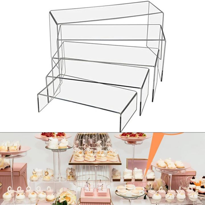 【SAST】 Acrylic Nesting Display Plinths 5 Piece Set for Showcasing ...