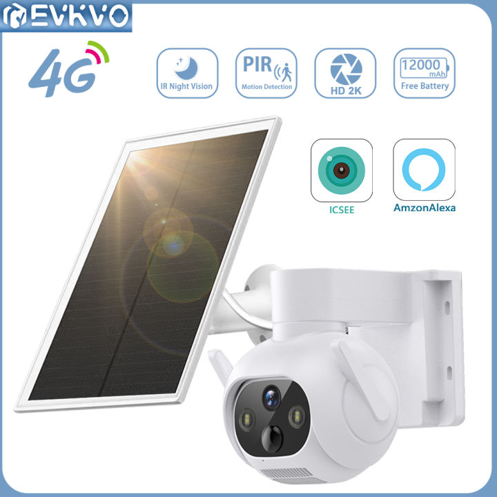 EVKVO Including 128G SD Card 5MP 4G SIM Card Or Wifi Camera Built-in ...