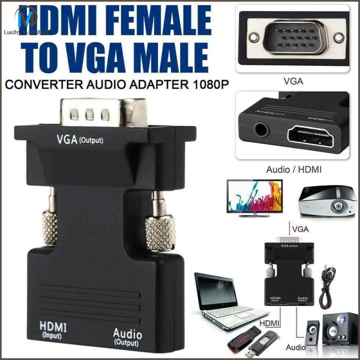 【Ready Stock+COD】 แอคทีฟ VGA ตัวผู้ต่อ สำหรับ PC แล็ปท็อปจอภาพทีวี ...