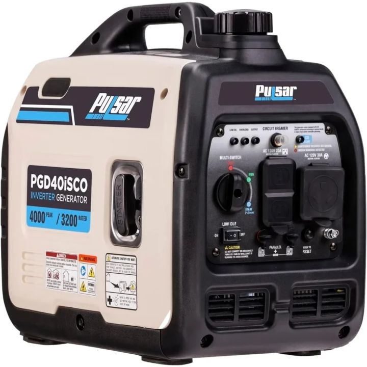 Pulsar PGD40ISCO Ultra Light Quiet 4000W Portable Gas Inverter Diesel ...